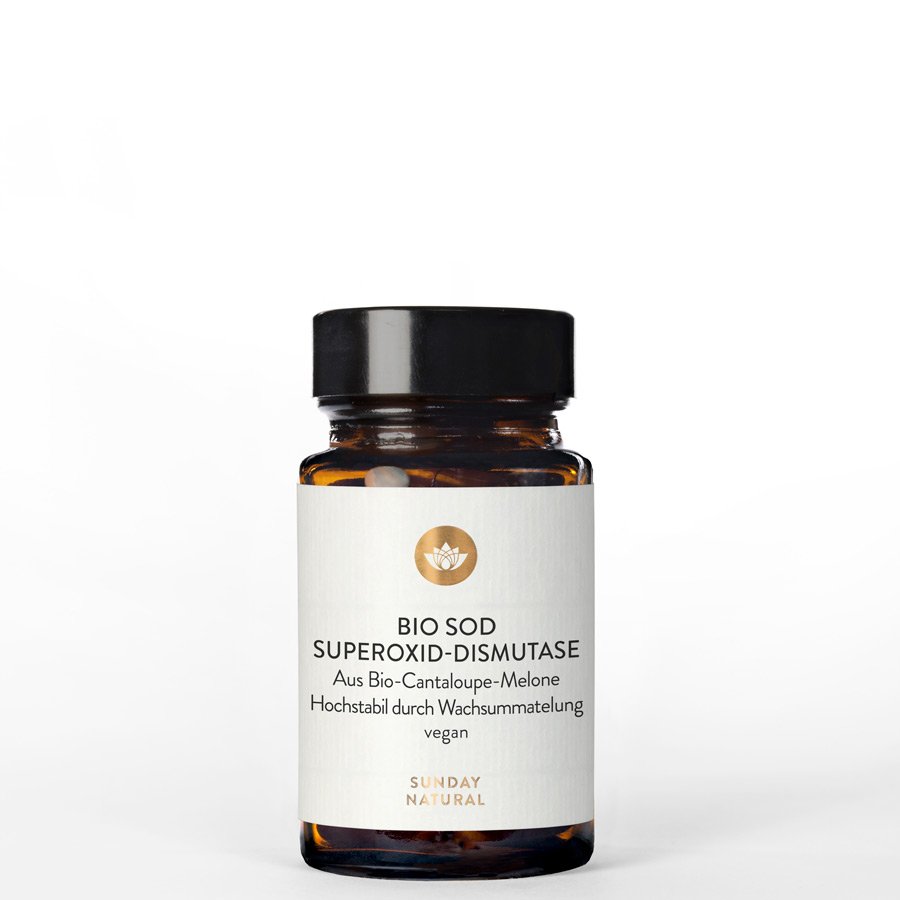 Enzyme SOD de melon bio 20 mg. Superoxyde dismutase. 60 gélules