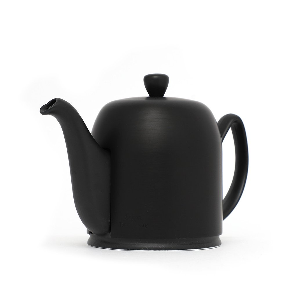 Théière en porcelaine Degrenne Salam Noire 1,0l | Sunday Natural