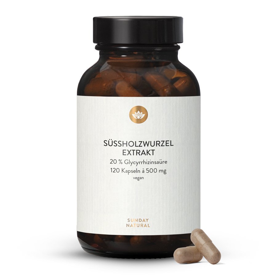 Extrait de réglisse en gélules 500 mg. 20 % de glycyrrhizine. 120 ...