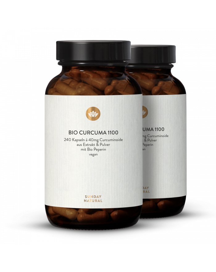 Extrait de curcuma et gélules de curcuma bio | Sunday Natural